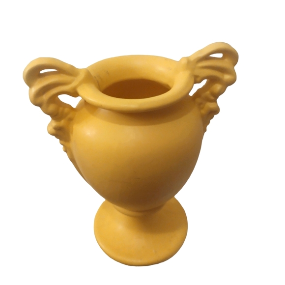 Haegar | Accents | Vintage Haeger Usa Vase Urn Yellow Matte Finish ...